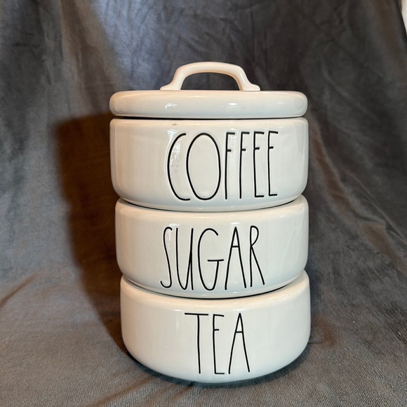 Rae Dunn | Kitchen | Rae Dunn Tea Coffee Sugar Container Canister With Lid | Poshmark